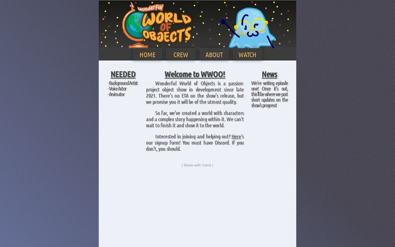 Wonderful World of Objects